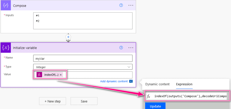 Power Automate IndexOf Functions & Find Text Position Action