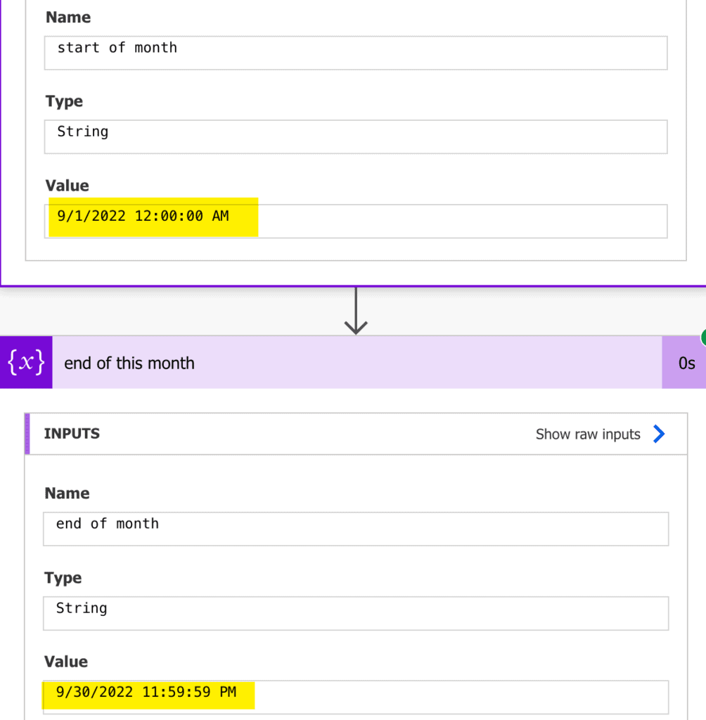 how-to-get-start-and-end-of-the-month-in-power-automate