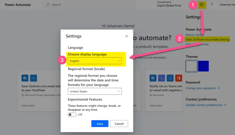 How To Change The Power Automate Language Step By Step