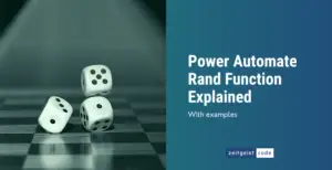 Power Automate Rand Function Explained