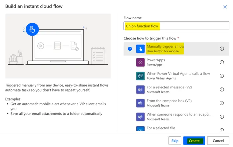 Power Automate Union Function Explained